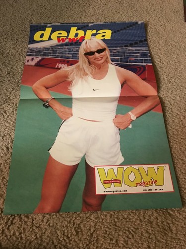 Vintage 1999 WWF DEBRA Centerfold Poster 1990s WWE WCW RARE | eBay