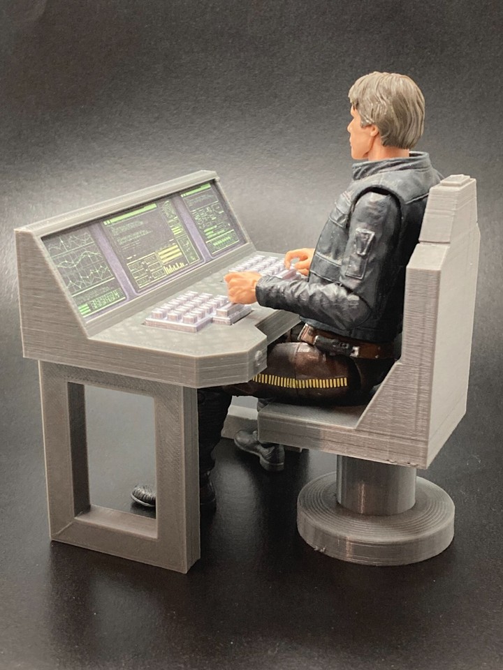 CUSTOM STAR WARS DIORAMA COMPUTER FOR 6" 1:12 FIGURE GI JOE JOYTOY (X03 ...