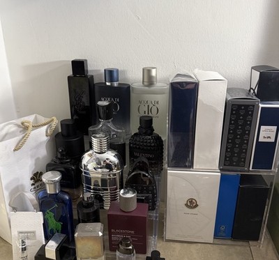 Mens Cologne Lot of 8 Pre Owned High End Brands Various Fragrances See ...