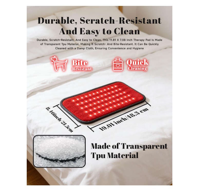 660nm & 850nm Red Light Therapy, 60pcs LED Light Beads for Relief Hip ...