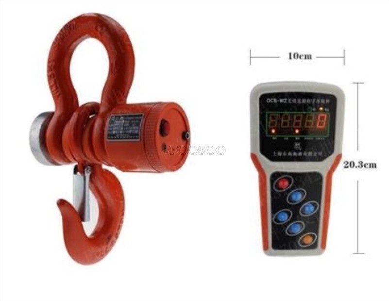 15T Wireless Digital Electronic Hanging Crane Scale With Handheld Meter ...