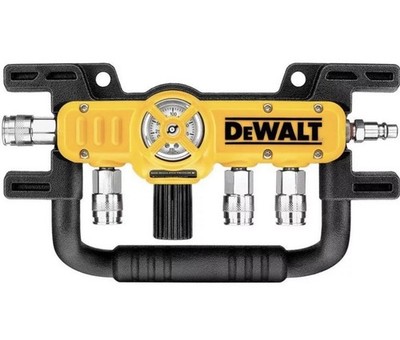 DEWALT Air Compressor Air Line Lane Splitter Regulator 1/4 in. Couplers ...