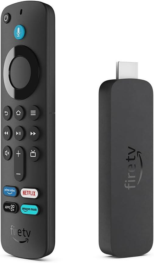 Amazon Fire Stick 4K TV Streaming Device Firestick Wi-Fi 6 Voice Remote ...