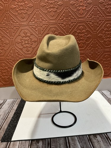 Men Vintage Cheyenne Cowboy Hat Casper Twid Fur Band Beaver? Green 7 7/ ...