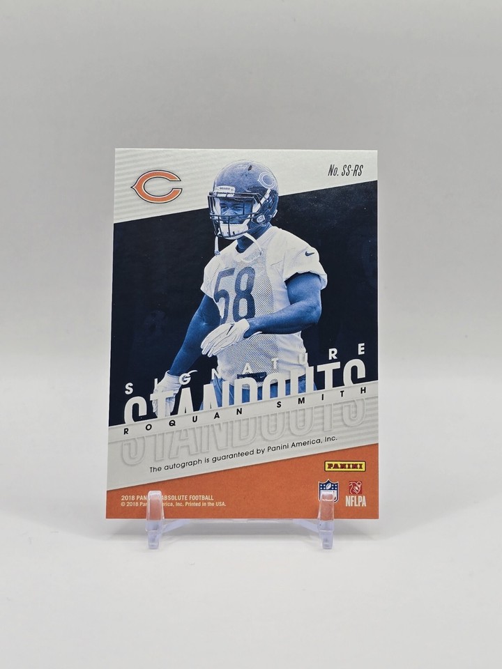 Roquan Smith 2018 Panini Absolute Signature Standouts Auto Bears Ravens ...
