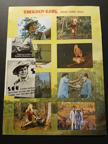 1971 Original "Swamp Girl" Movie Press Book Poster - Ferlin Husky | eBay