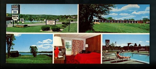 Maine ME Oversized postcard Belfast Motor Inn Belfast ME interior view ...