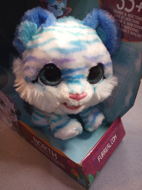 FurReal North The Sabertooth Kitty Interactive Plush Pet Toy 35 Sound ...