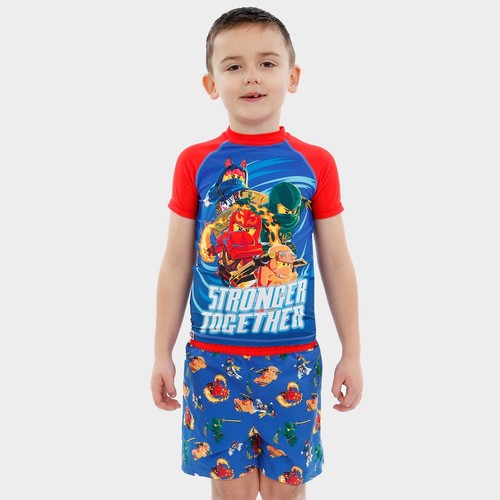 LEGO Ninjago Swim Set | Boys Swimming Costume | Rash Gaurd And Swim Set ...