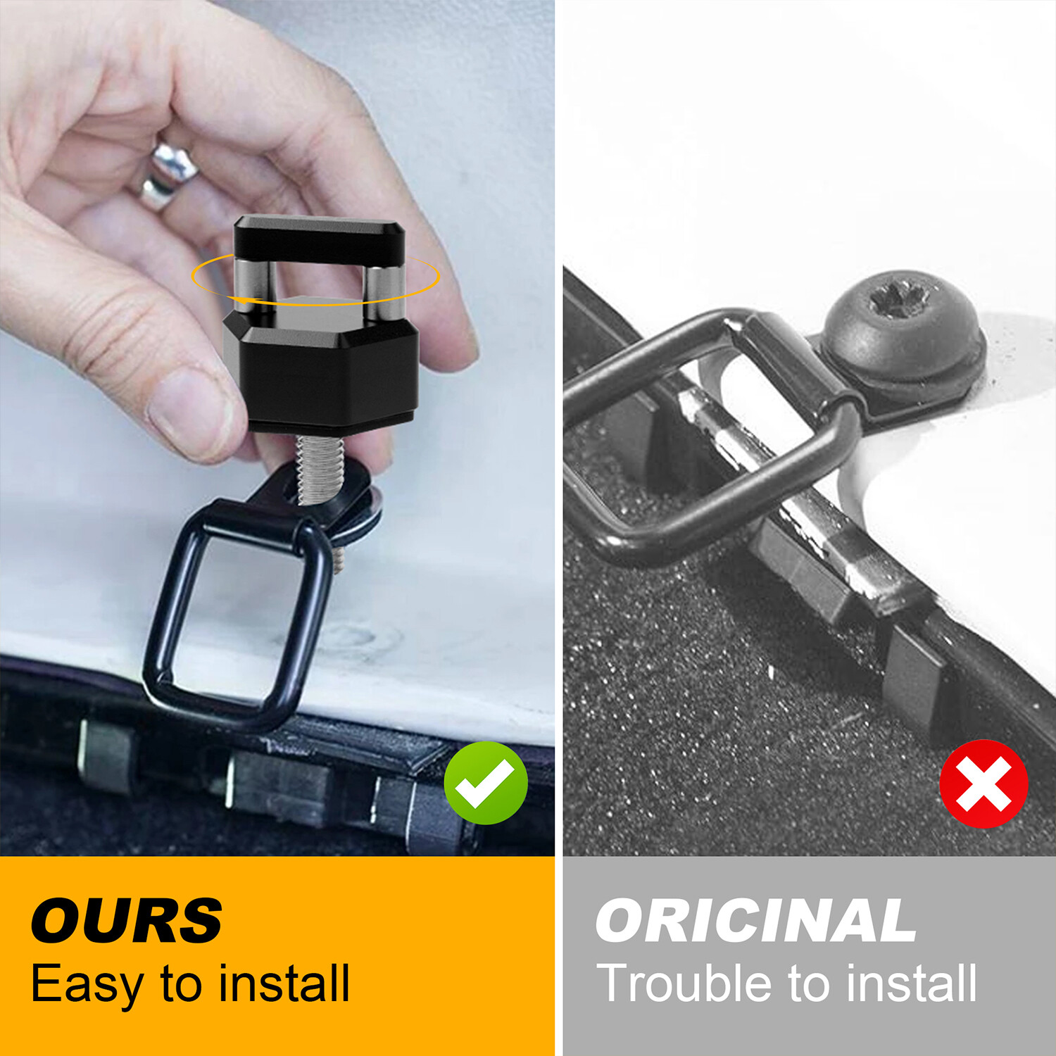 6X Aluminum Hard Top Quick Removal Fastener Thumb Screw for jeep ...