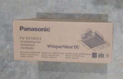 Panasonic WhisperValue DC 50/80/100 CFM Ceiling Exhaust Bath Fan FV ...