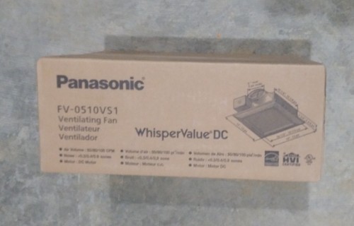 Panasonic WhisperValue DC 50/80/100 CFM Ceiling Exhaust Bath Fan FV ...
