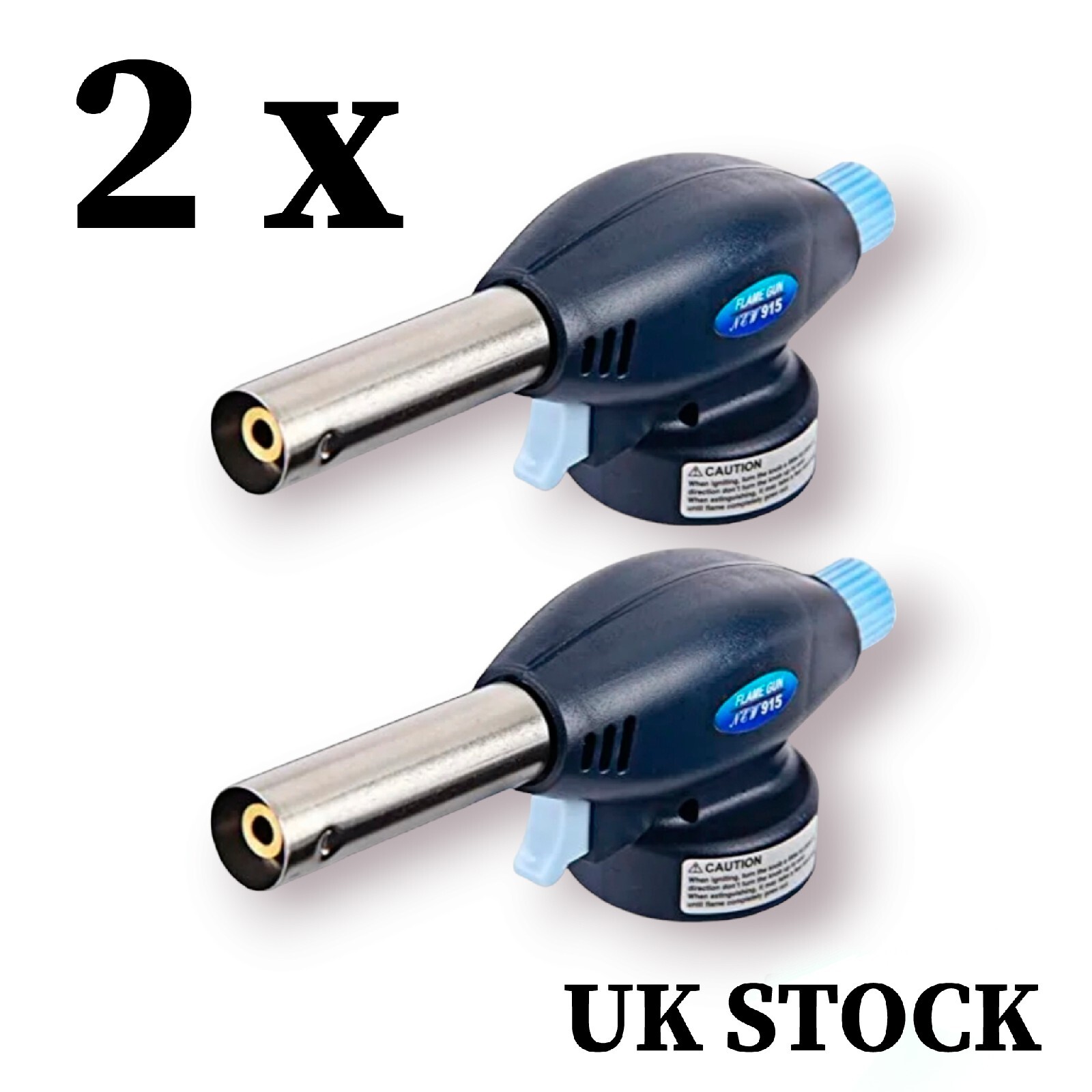 SET OF 2 Multi Purpose Torches Quality BBQ Gas Torches Flame Guns 915 ...