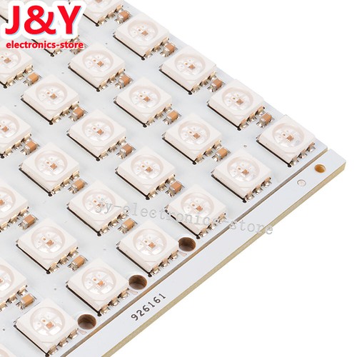WS2812B 8x8 64-Bit Full Color 5050 RGB LED Lamp Panel Light for Arduino ...