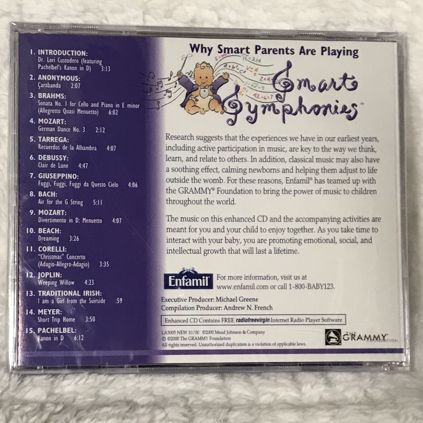 Smart Symphonies Classical Music CD Sealed Stimulate Baby's Development ...