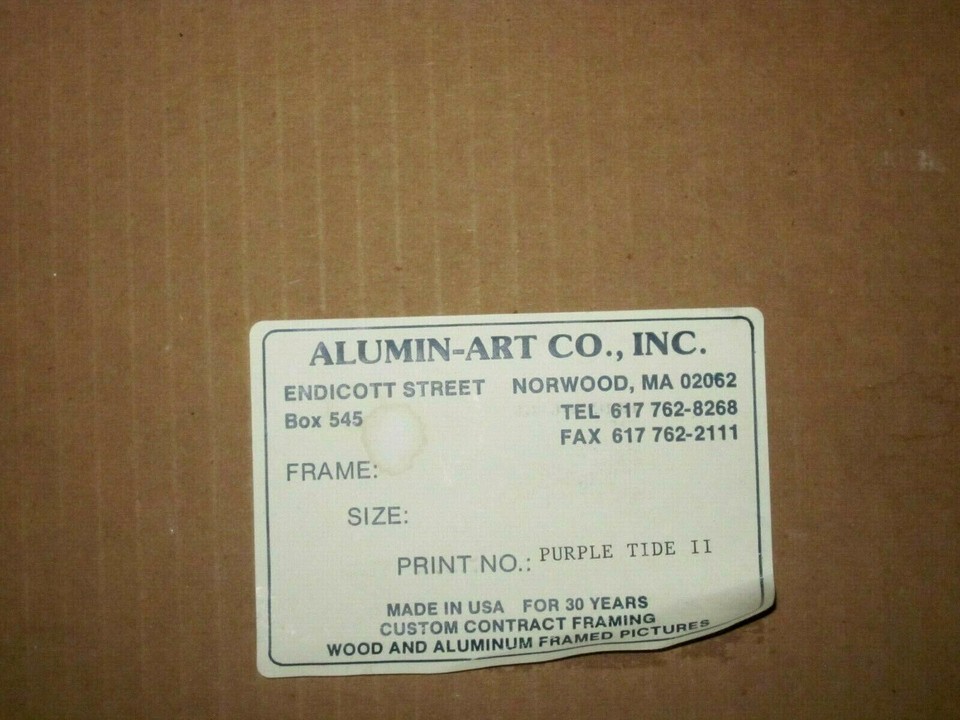 Framed Purple Tide I Michael John March Abstract Digital Art Print ...