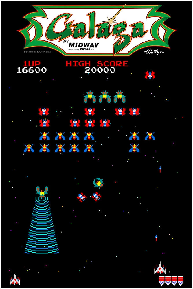 Galaga Arcade Game Screen