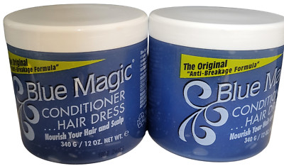 Blue Magic Hair Dress Original Anti-Breakage Hair & Scalp Grease 12oz ...