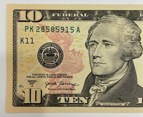 NEW Uncirculated TEN Dollar Bills Series 2017A $10 Sequential Notes Lot ...
