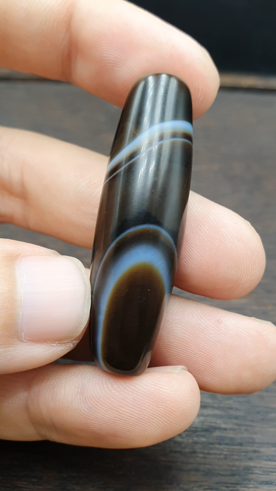 Antique yemeni collectible agate bead natural pattern banded agate -46 ...