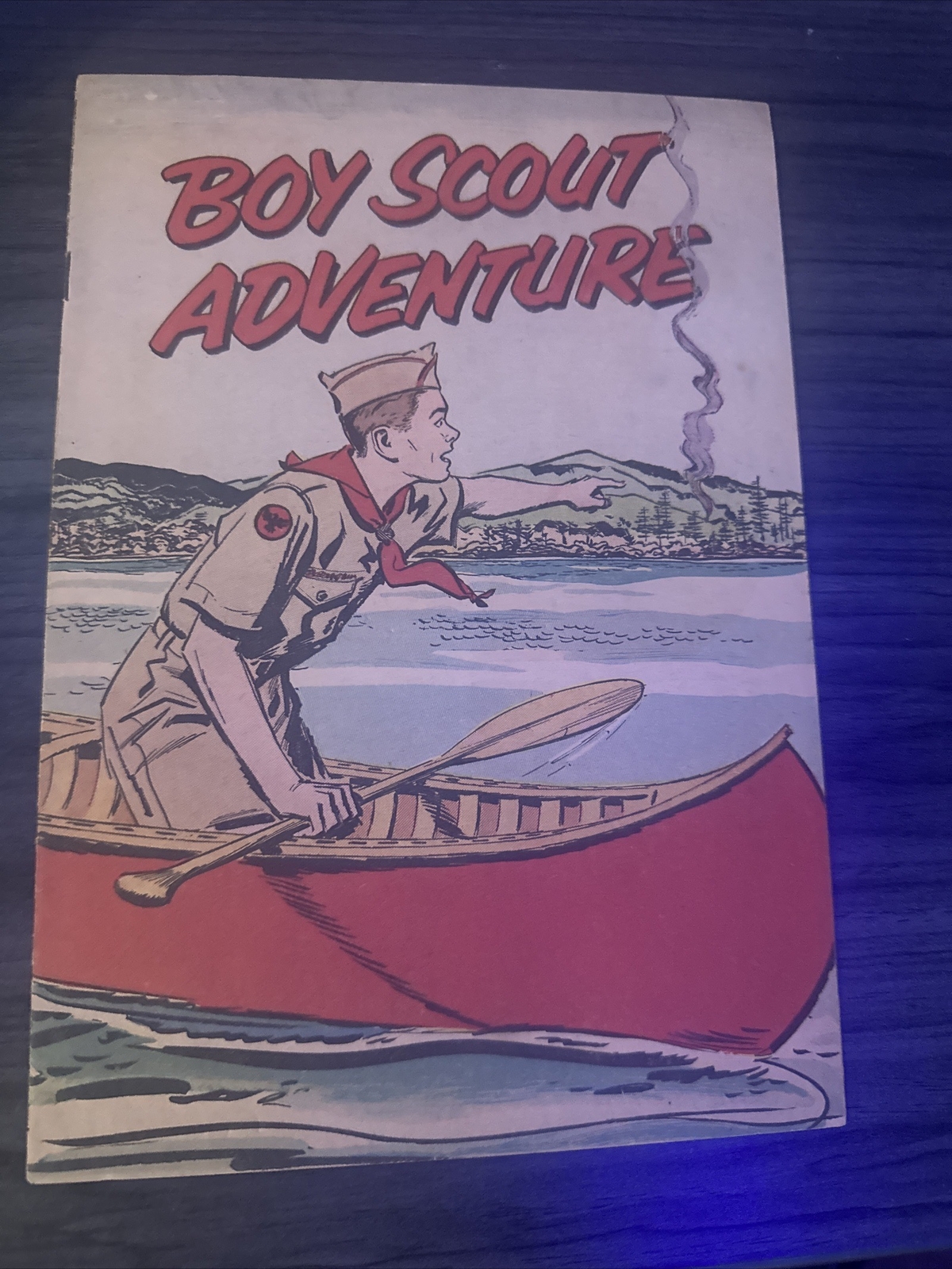 BOY SCOUT ADVENTURE [1954 FN] CANOEING COVER! | eBay