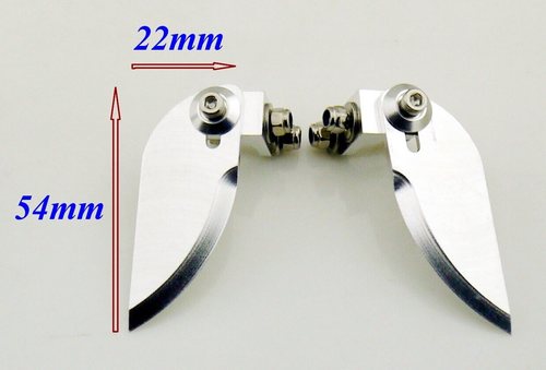54mmX22mm Alloy Turn Fin Set for Small Electric Nitro Gas Petrol RC ...