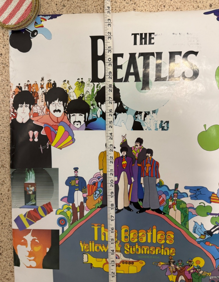 THE BEATLES - YELLOW SUBMARINE POSTER - SIGNATURE NETWORKS 34 x 23 ...