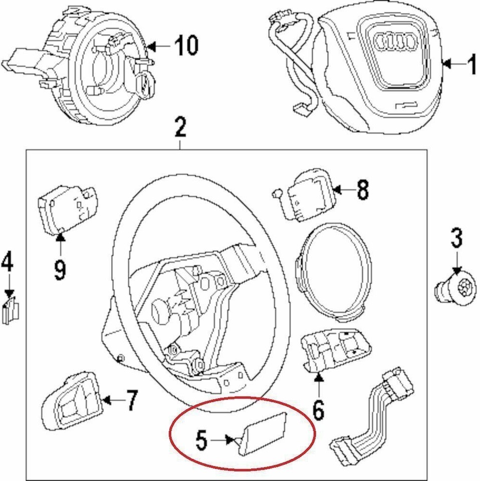 NEW AUDI A4 S4 STEERING WHEEL EMBLEM BADGE LOGO 8E0419685 | eBay UK