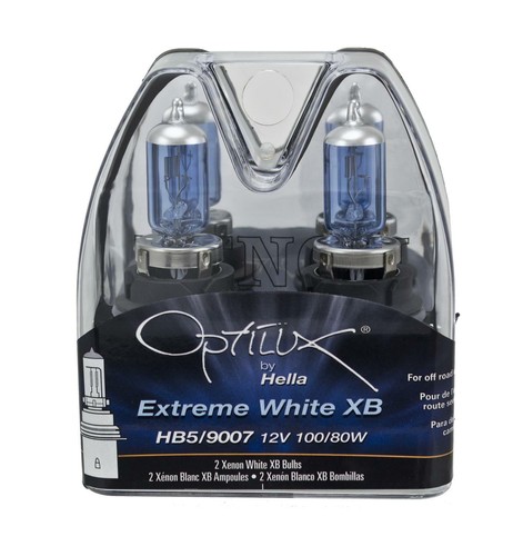 Hella Optilux Extreme H5/9007 12V 100W / 80W Xenon White XB Bulb Pair ...