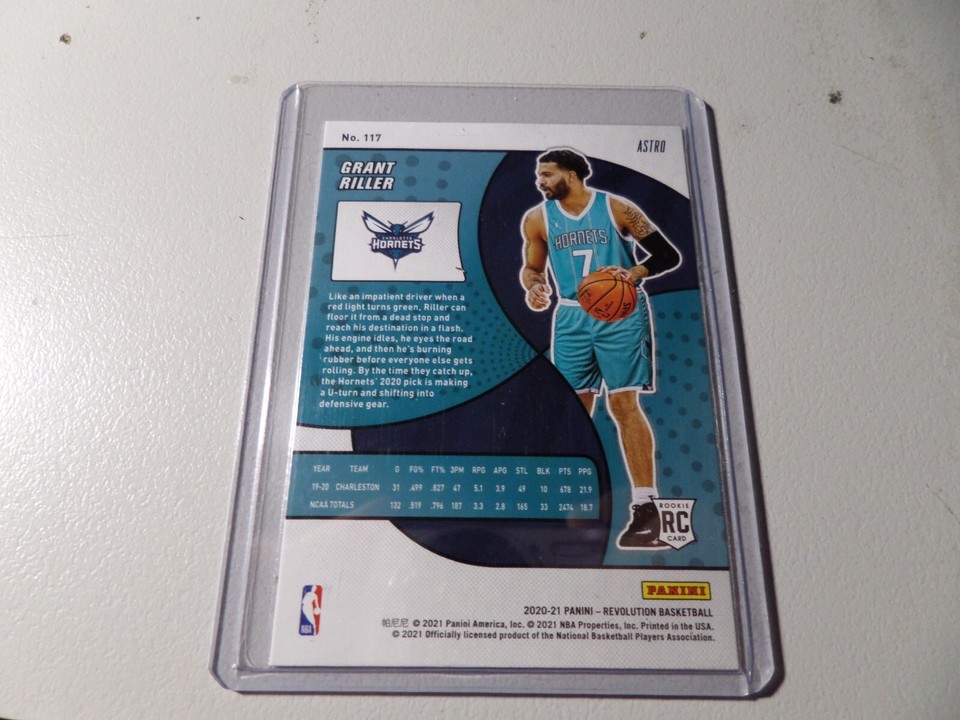 GRANT RILLER 2020-21 Panini Revolution Astro #117 Charlotte Hornets ...