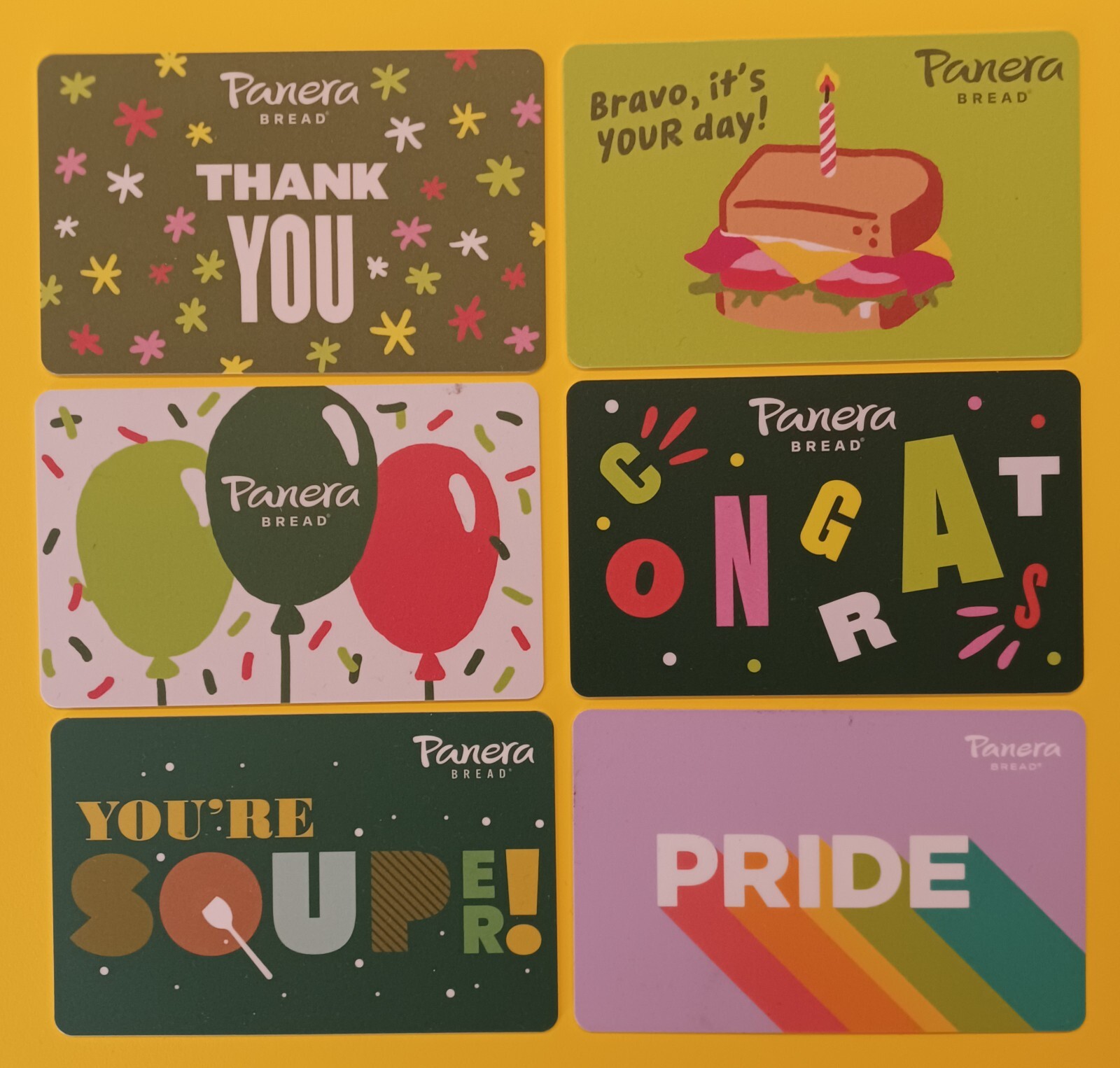 PANERA BREAD CARDS" 6 CARDS 🍞 " BRAND NEW 🥖 GREAT PRICE | eBay