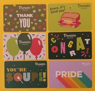 PANERA BREAD CARDS" 6 CARDS 🍞 " BRAND NEW 🥖 GREAT PRICE | eBay