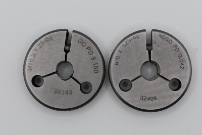 M10X1.25-6g Ring Gage Set | eBay
