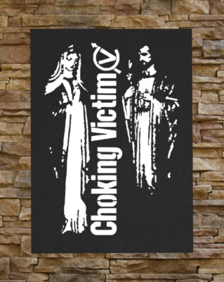 Choking Victim BACK Patch / Canvas Print - Leftover Crack Amebix Crass ...