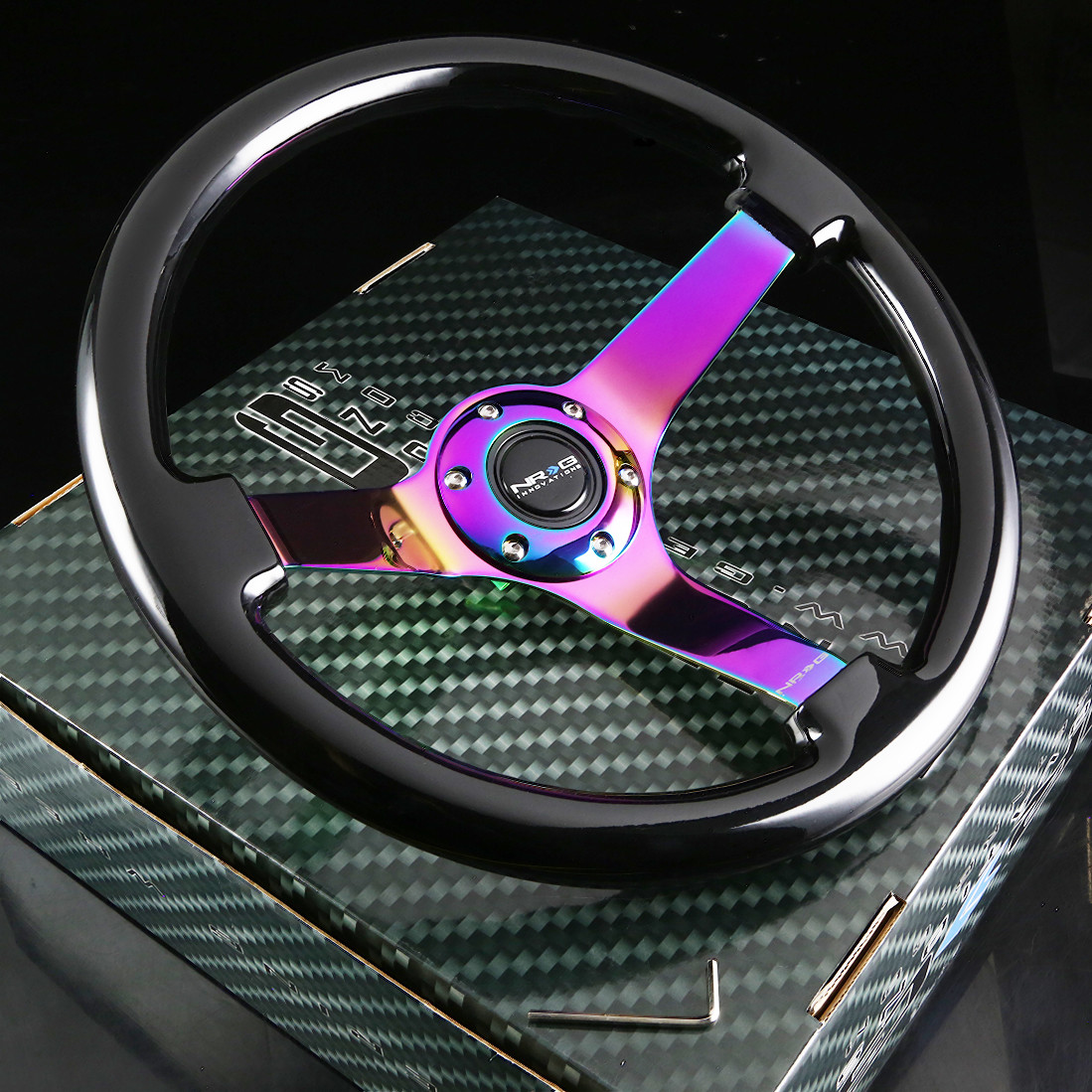 NRG 140H HUB+PURPLE+NEO GEN 2.8 QUICK RELEASE+3"DEEP BLACK WOOD ...