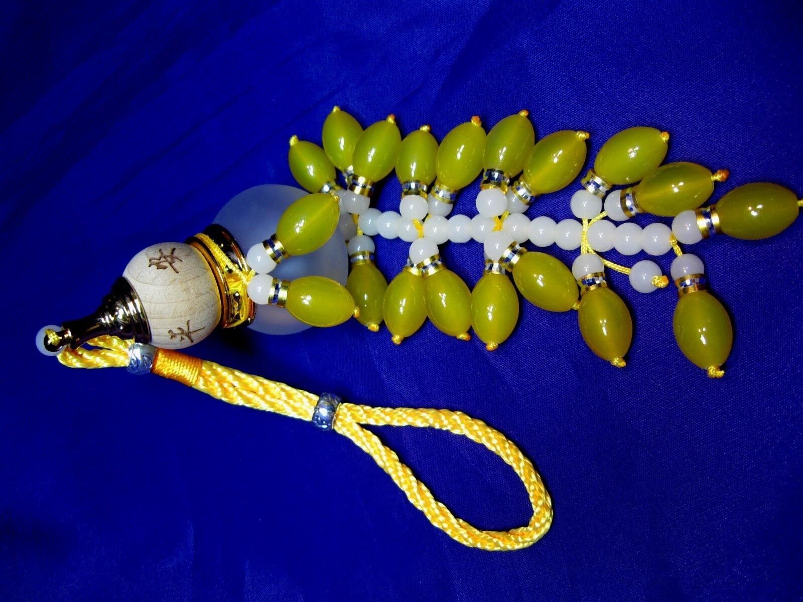 FSH357 Feng Shui Calabash Wu Lou Choice of Hulu Seed Glass or Gold ...