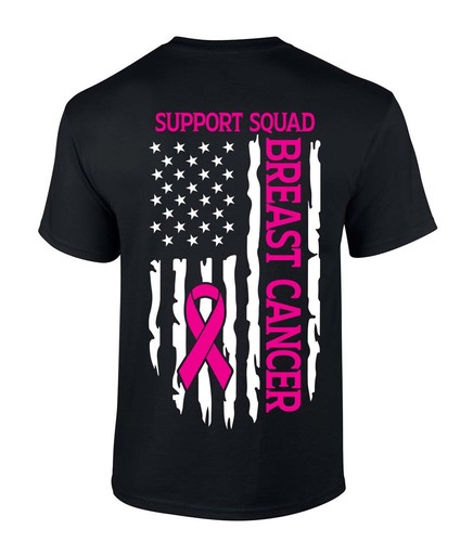 Men's Breast Cancer Awareness Tshirt Distressed Flag Breast Cancer ...