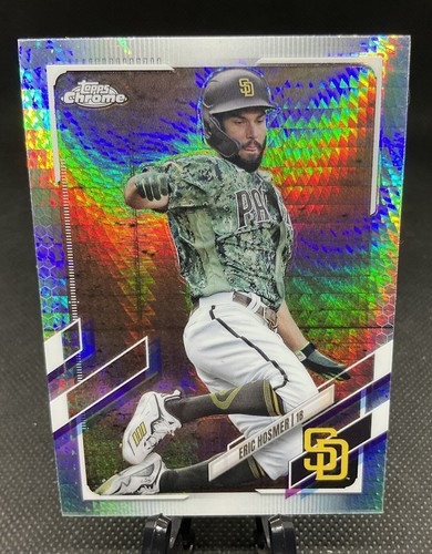 2021 Topps Chrome Prism Refractors #112 Eric Hosmer - San Diego Padres ...
