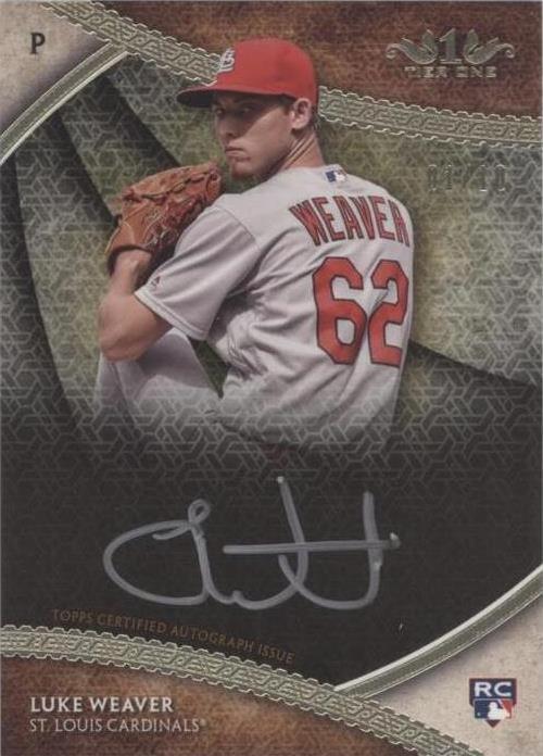 2017 Topps Tier One - Breakout Autographs Luke Weaver #BOA-LWE Silver ...
