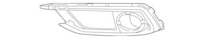 Genuine OEM Honda Civic 2019-2021 Front Right Bumper Side Garnish 71180 ...