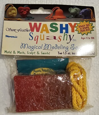 NEW old stock Washy Squashy Modeling Soap by SunFeather -Non Toxic Red ...