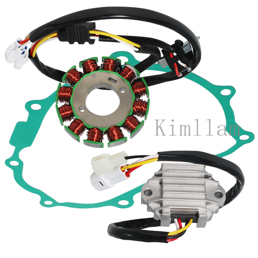 Magneto Stator Coil+Voltage Regulator+Gasket for Yamaha WR250 WR250F ...