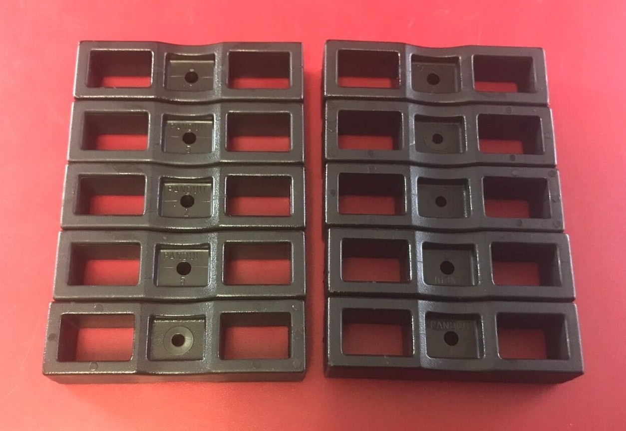 PANDUIT CSH-D0 CABLE SPACER, BLK, UV PA 6.6, CABLE TIE 2.12x0.62 ...