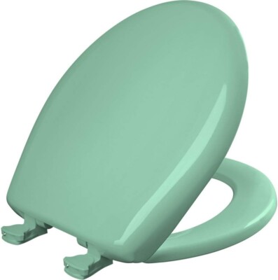 Slow Closing Toilet Seat Round Ming Green Easy to Remove | eBay