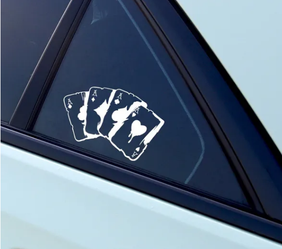 Poker Graphic Decals Car Truck Tumbler Wall Art Window Sticker | eBay