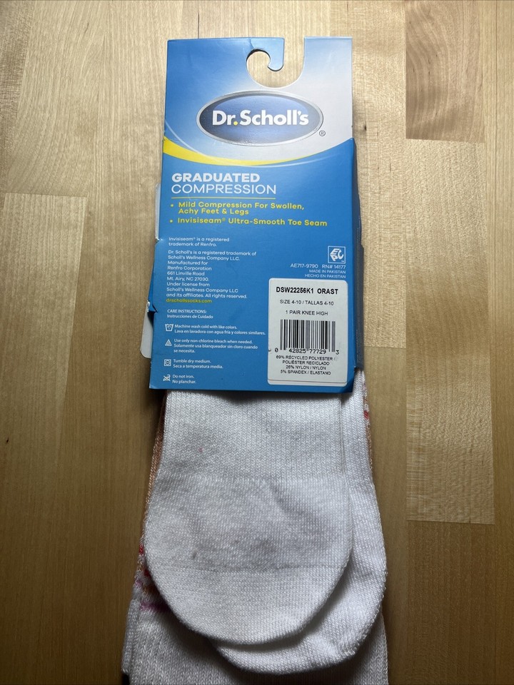 Dr Scholl's Graduated Compression Socks Knee High Women 4-10 1 Pair ...