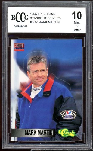 Mark Martin Card 1995 Finish Line Standout Drivers #sd2 BGS BCCG 10 | eBay
