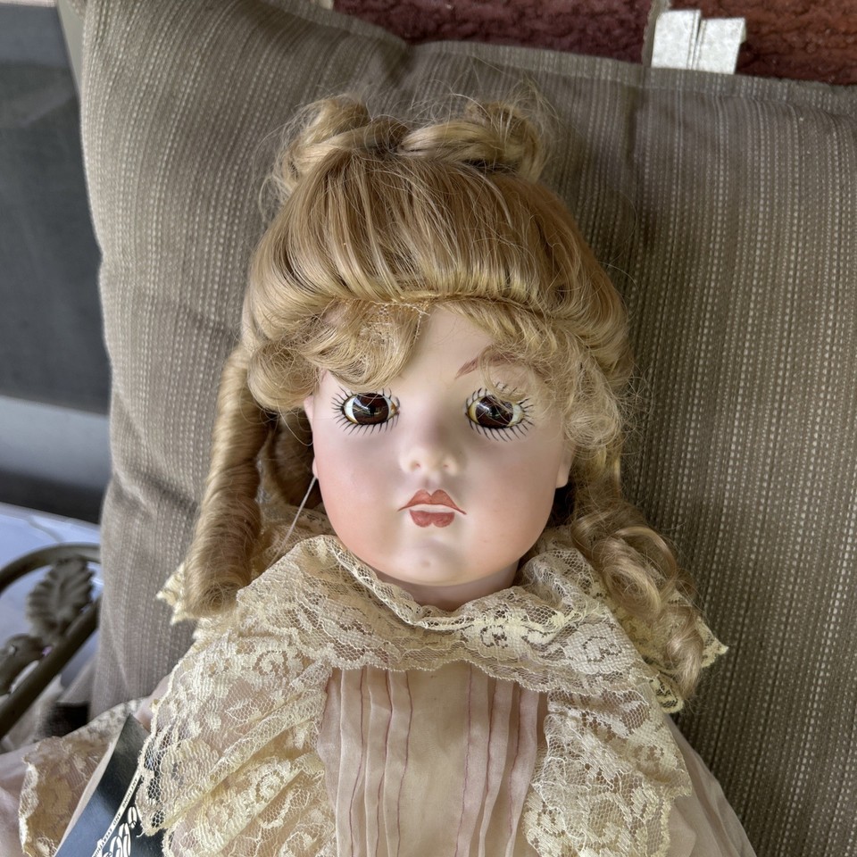 GORGEOUS BRU JNE #13 DOLL ELABORATE REPRODUCTION OF ANTIQUE FRENCH DOLL ...