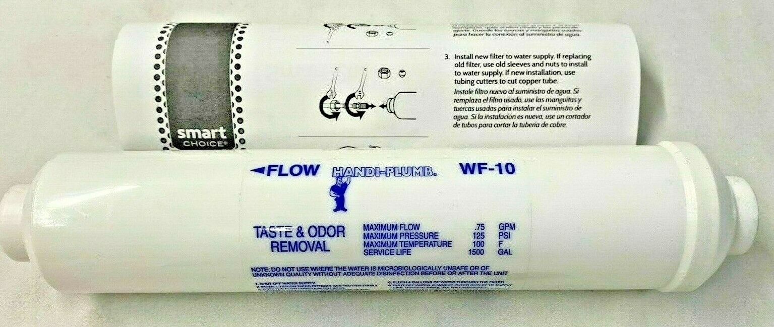 Universal 10" Inline Water Filter Smart Choice 46-33005 | eBay