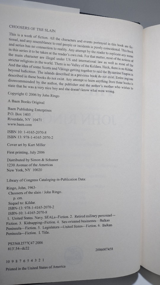 First Prints John Ringo Hardcover Book Lot (5) Ghost Kildar... Military ...